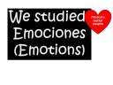 Teaching Emotions in Spanish