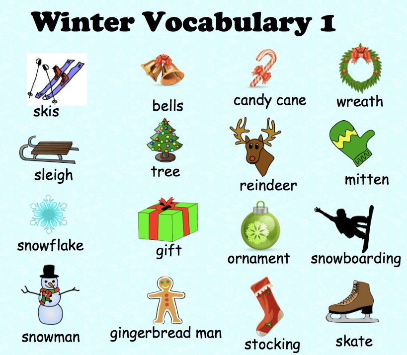 Bilingual Winter Activities – Happy Holidays!