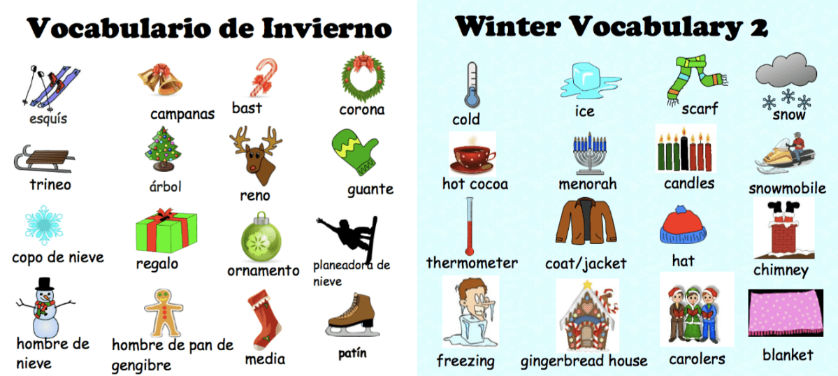Bilingual Winter Activities – Happy Holidays!