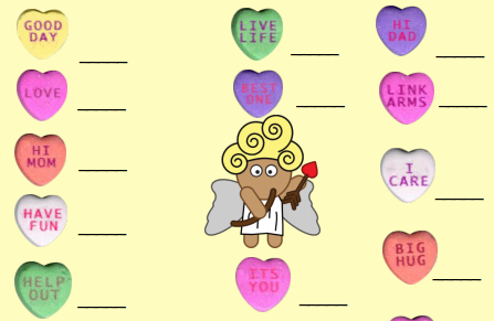 Valentine’s Day Quick Fun Activity